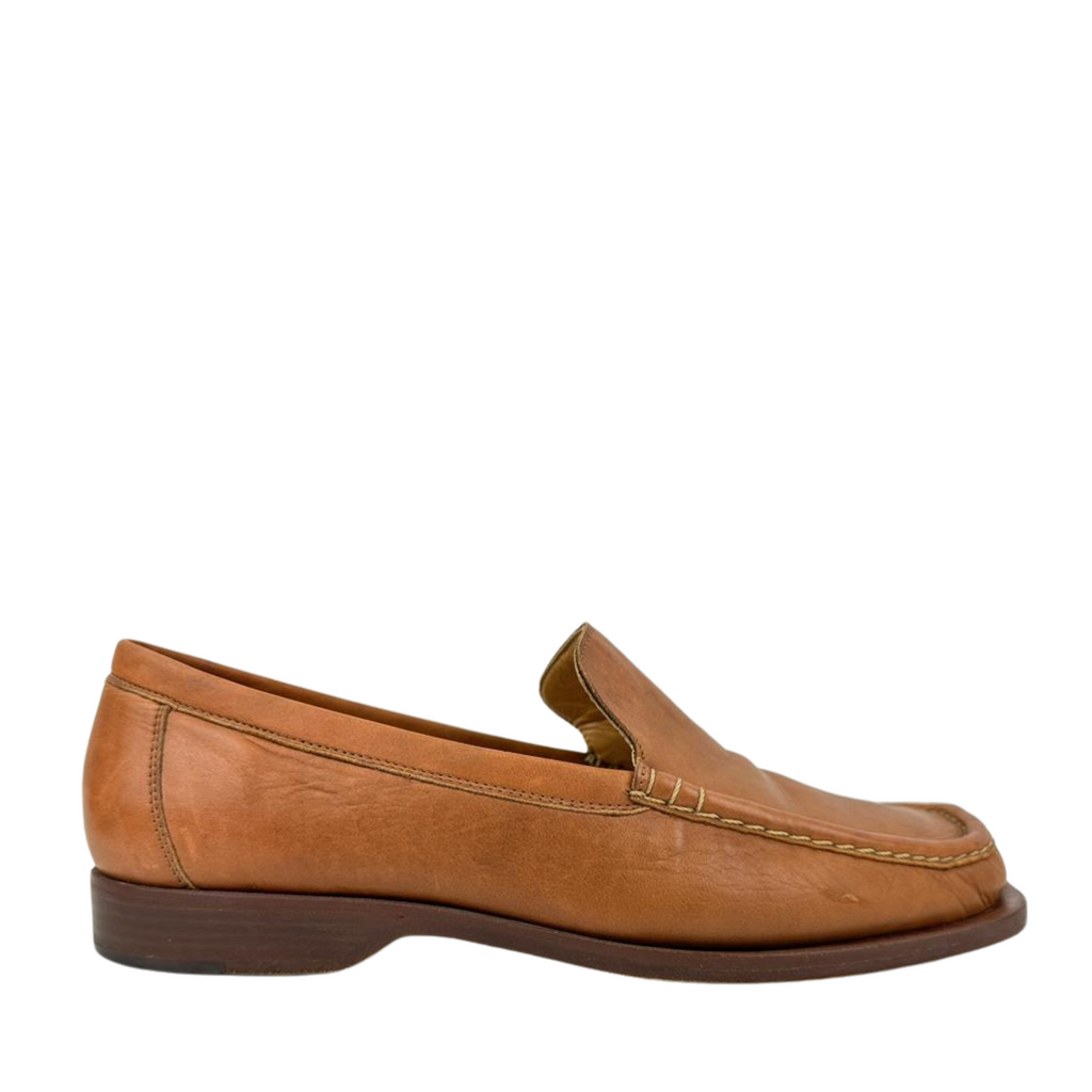 Hermès Tan Leather Moccasins Size 39 | Glampot