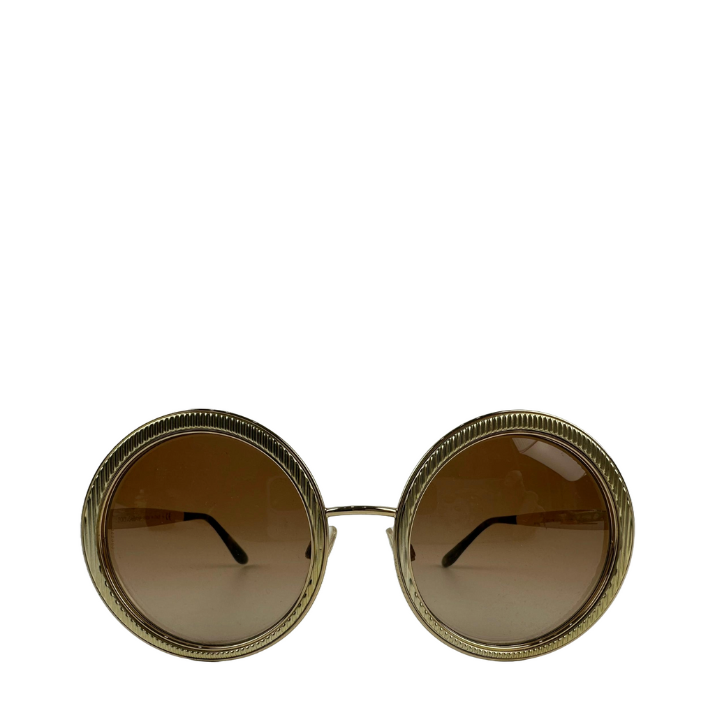 Gold Rounded Shape Shades – Glampot
